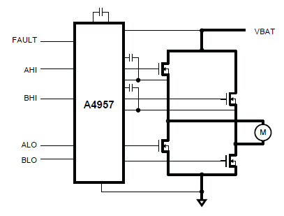 Allegro MicroSystems - A4957 Full Bridge MOSFET Driver
